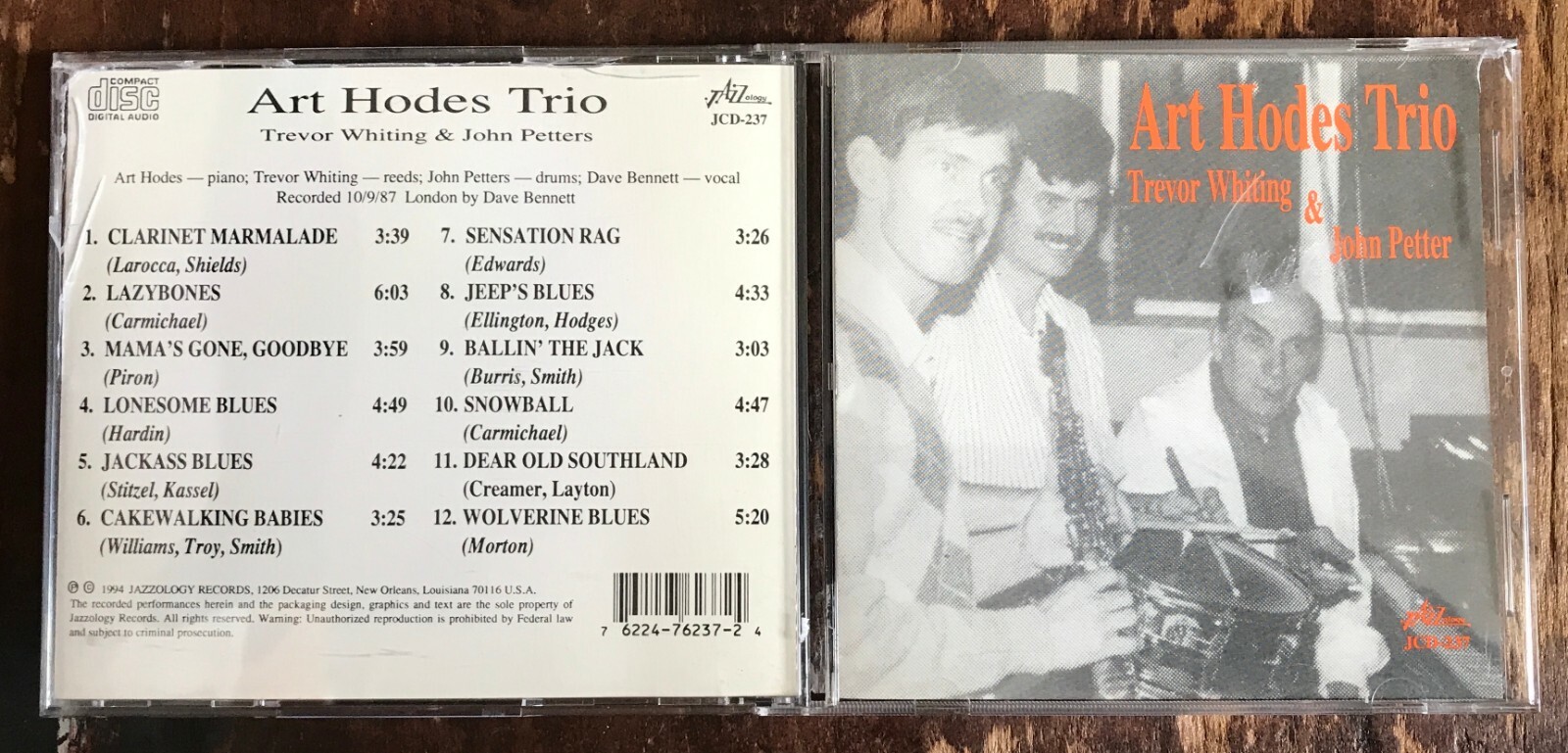 Art Hodes Trio Trevor Whiting & John Peters CD (Hodes Played with Gene Krupa) | eBay