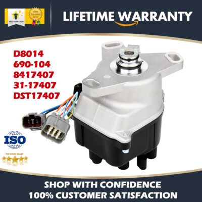 Ignition Distributor For Acura Honda B16A B16A2 B18C DOHC VTEC TD44U ...