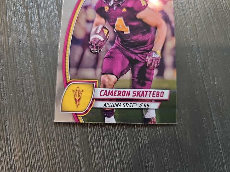 Cameron Skattebo 2024 Bowman Chrome U 1st Bowman Base Card #37 Arizona ...