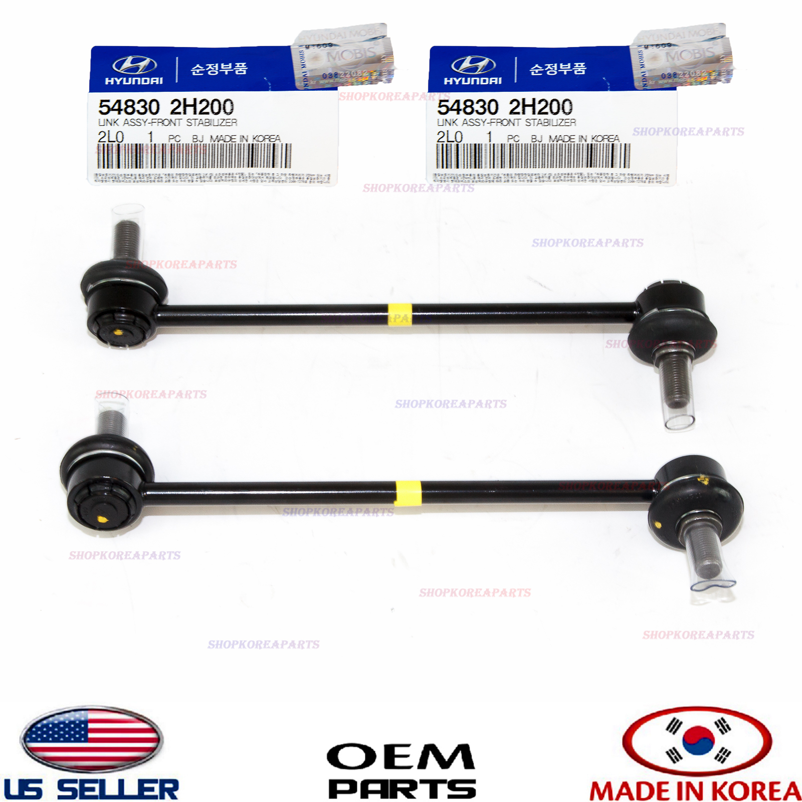 FRONT STABILIZER LINK BAR SET! 2PС! GENUINE ELANTRA 06-10 FORTE 09-13 ...