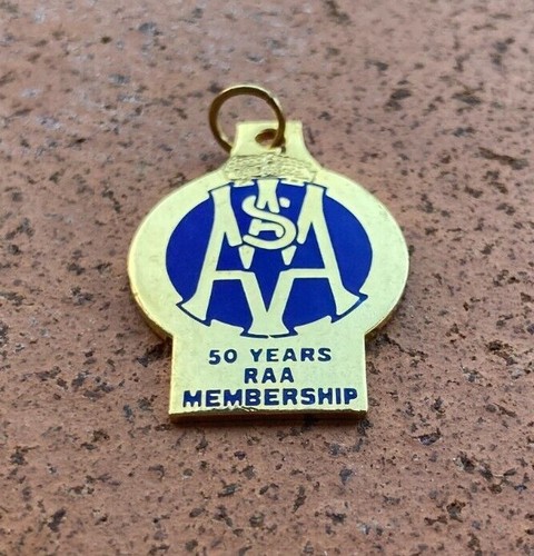 South Australian Automobile Asssociation 50 Years RAA Membership Badge ...