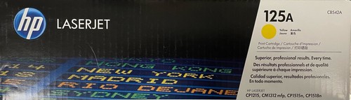 HP LaserJet 125A Original Toner Cartridge Yellow CB542A | eBay