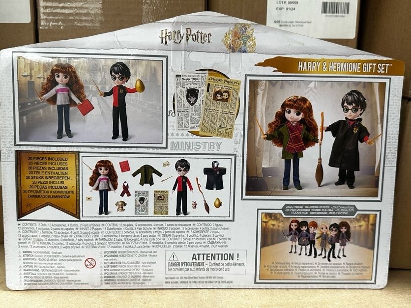 Wizarding World Harry Potter 8 Inch Harry & Hermione Dolls Gift Set ...