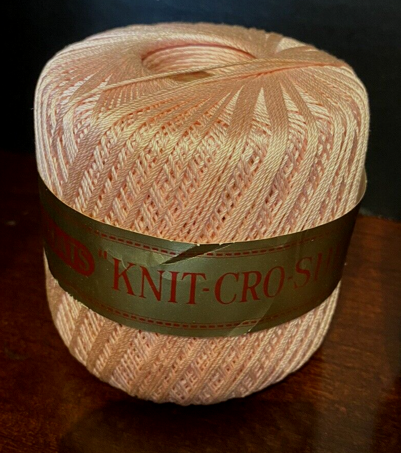 4 NEW Spools J&P Coats Knit Cro-Sheen Mercerized Cotton Thread - Pink ...