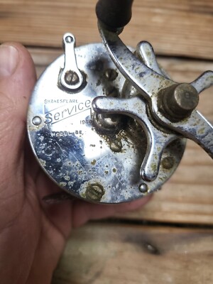 Vintage Shakespeare SERVICE 1944 Model GE Fishing Reel - Working | eBay