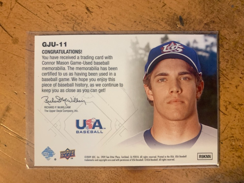 2009 Upper Deck Signature Stars USA Star Prospects Jerseys #11 Connor ...