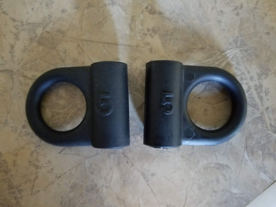 Pair Bowflex 5lb 5 lb Power Rod Eye Hook Selection Endcap end caps Used ...