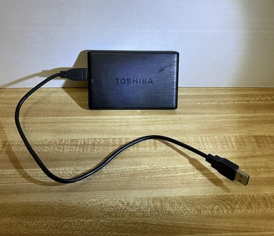 Toshiba 1-terabyte External USB Hard Drive Storage Device With Cord | eBay