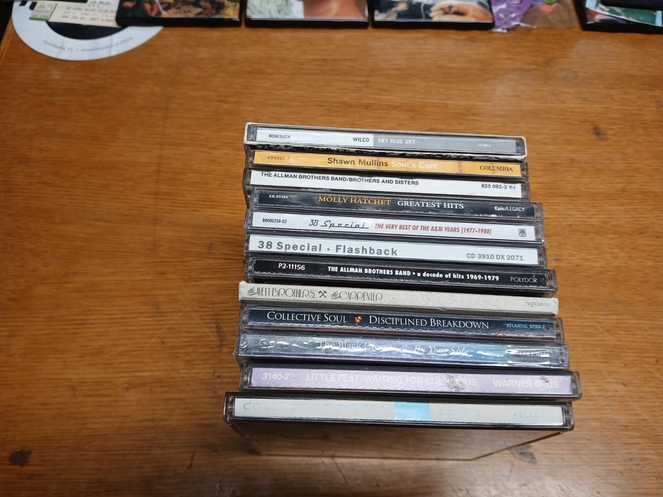 Southern rock cd lot/12 Skynyrd,38 Special,Molly Hatchet,Allman Bros ...