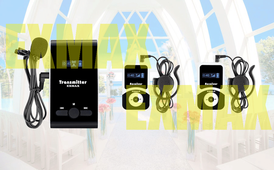 EXMAX ATG-100TWireless Microphone Simultaneous Interpretation Equipment 1T2R USB | eBay