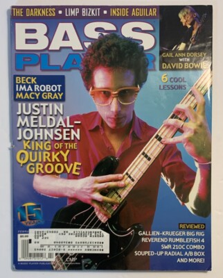 Justin Meldal-Johnsen BASS PLAYER MAGAZINE February 2004 BECK Bassist ...