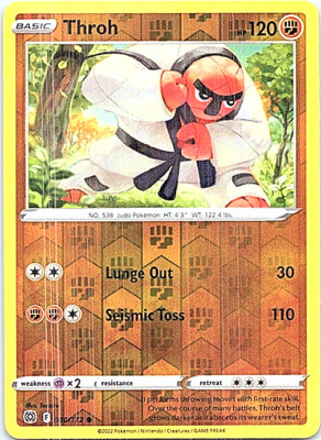 Throh 080/172 Reverse Holo Pokemon Brilliant Stars Light Play | eBay