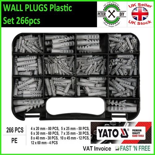 Yato YT-36502 Dowel Set 266tlg Sorting 4x20 5x25 6x30 7x35 8x40 10x45 ...