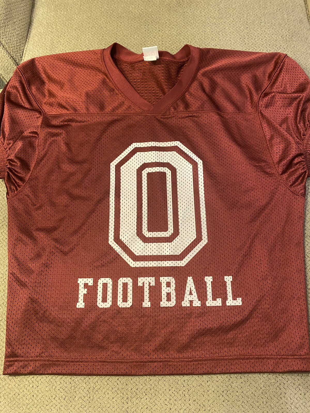 Mens Oxnard Yellow Jackets High School Jock Football Jersey Medium Red ...