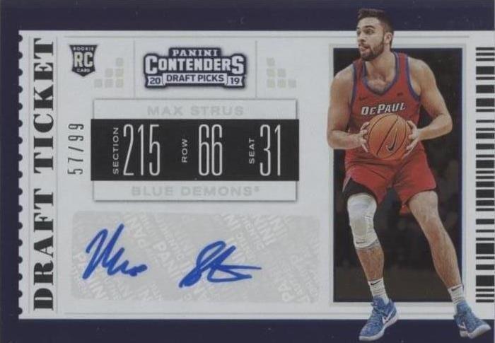 2019-20 Panini Contenders Draft Picks - College Ticket Max Strus #101 ...