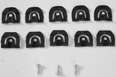 10 NOS FRONT/REAR WINDOW/GLASS MOLDING CLIPS! 64-70 GM CHEVELLE CORVAIR ...