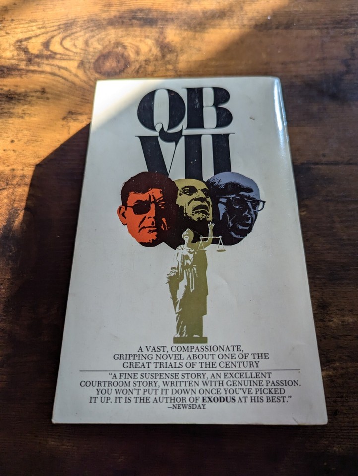 QB VII by Leon Uris (1972, Paperback Book) Suspense, Trial Courtroom ...