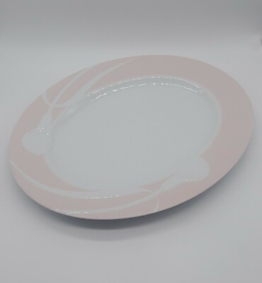 Mikasa Classic Flair Peach Oval Serving Platter Fine China Made In ...