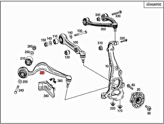 Genuine MERCEDES X222 A217 C217 S-CLASS W222 Strut rod 2223305402 | eBay
