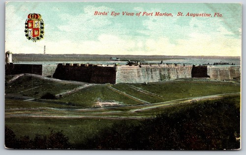 Birds Eye View Fort Marion St Augustine Florida CE Wheelock WH Du Bois ...