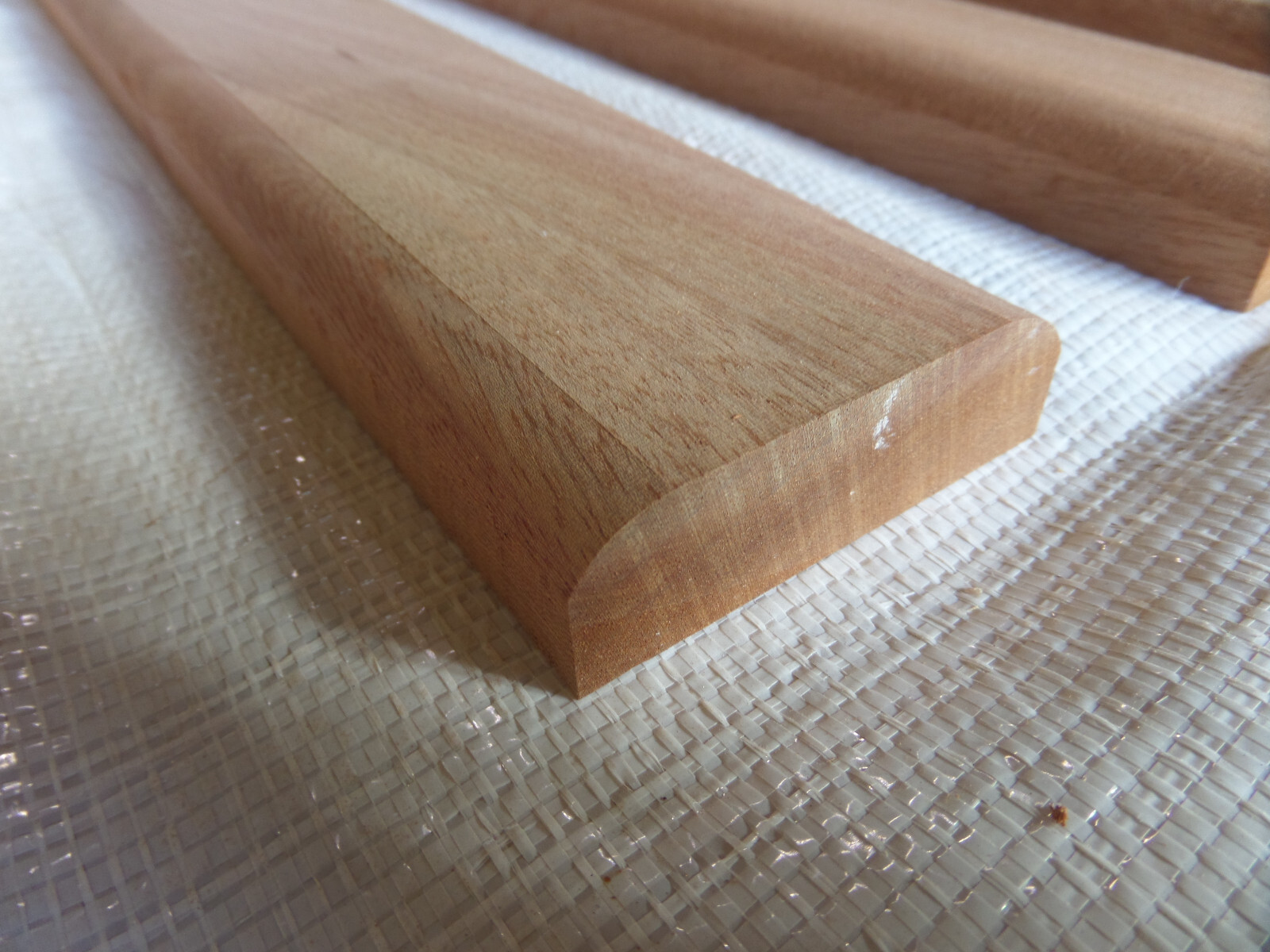 hardwood garden bench slats Sapele 1.22m (4ft) x 35mm x 25mm lath trim ...