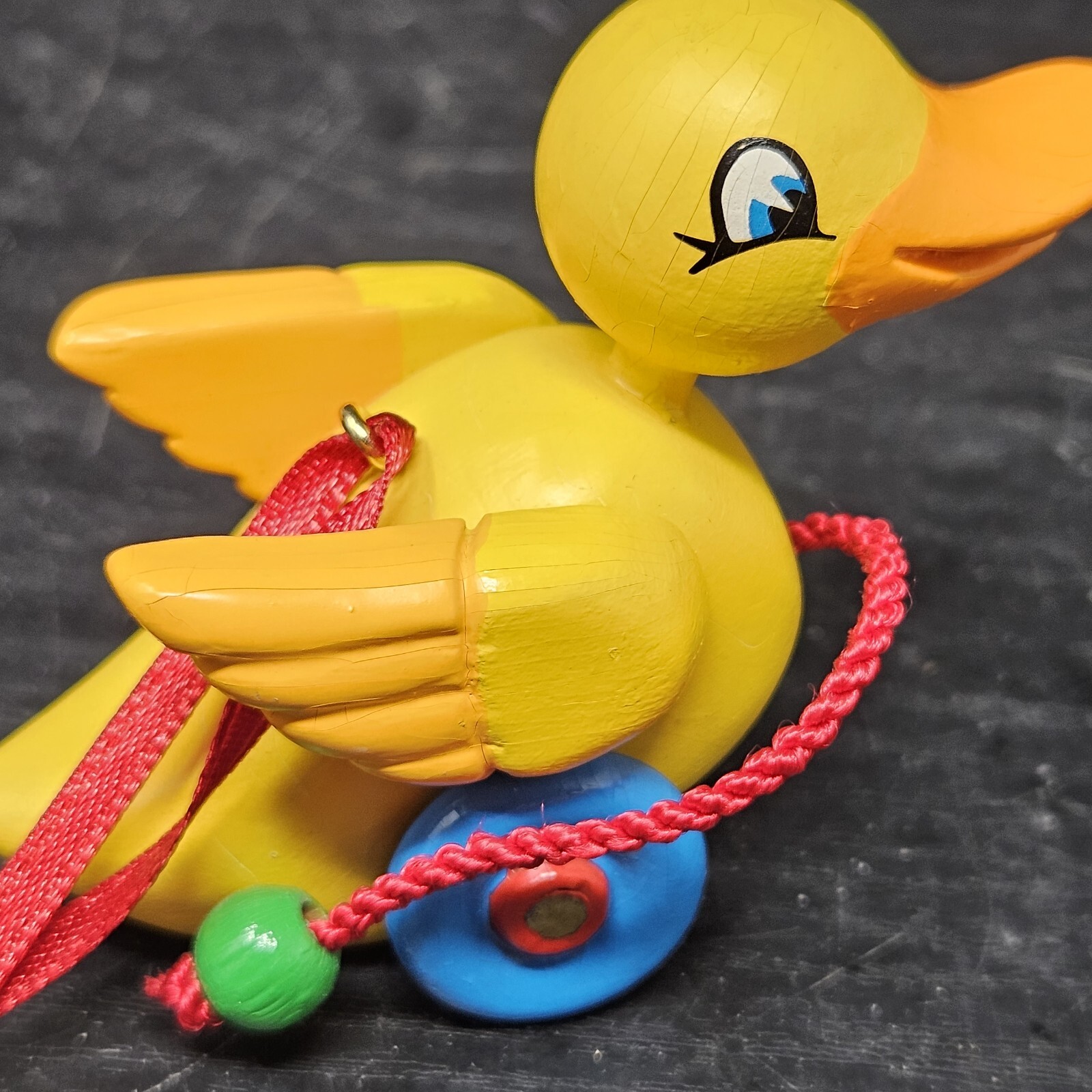 Hallmark Keepsake Ornament Waddle The Duck Child’s Wood Pull Toy 2001 ...