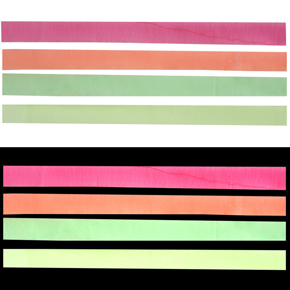 8rolls Blacklight Streamer Supplies Neon Crepe Paper Birthday Craft ...