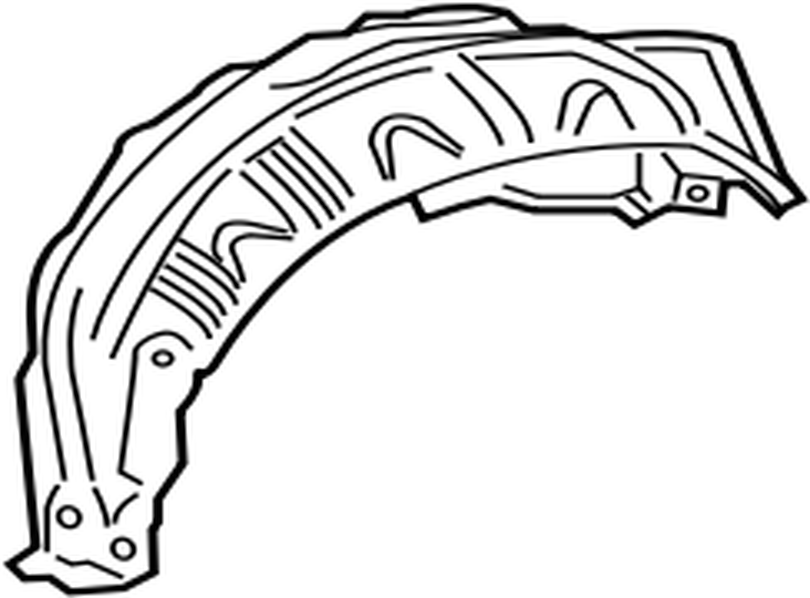 65638-47021 Toyota Liner, rear wheel house, lh 6563847021, New Genuine ...