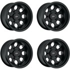 Set 4 Pro Comp PA69 Vintage 17x9 8x6.5 Flat Black Wheels 17" -6mm Rims ...