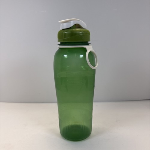 Rubbermaid Green 32 oz Plastic Water Bottle With Flip Top Lid 7M23 ...