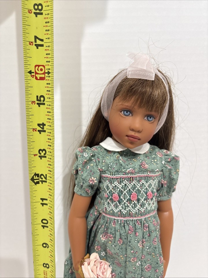 Kish & Co 16" Girl Light Brown Hair Green Dress Doll 1997 | eBay