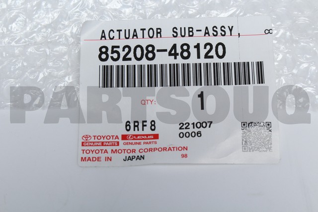 85208-48120 Toyota Actuator SUBAssy 8520848120 Genuine OEM Part for ...