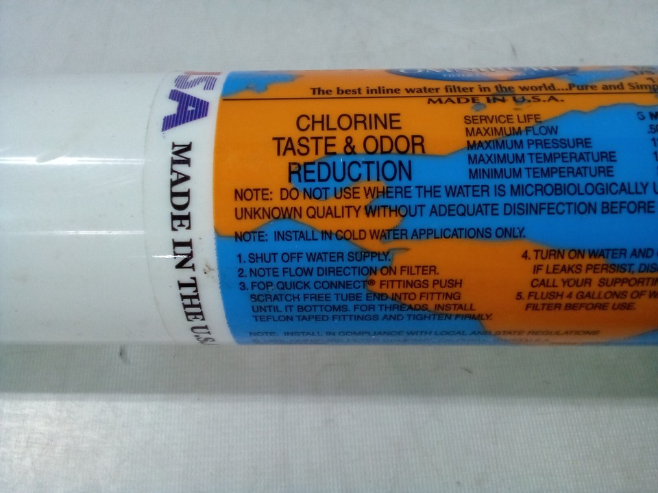 OmniPure K2550 KK Chlorine Taste and Odor Reduction Water Filter | eBay