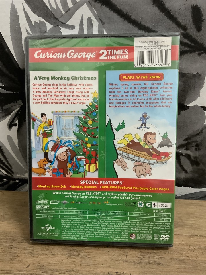 ☀️ Curious George: Holiday 2-pack (DVD) Universal Sealed 25192376870| eBay