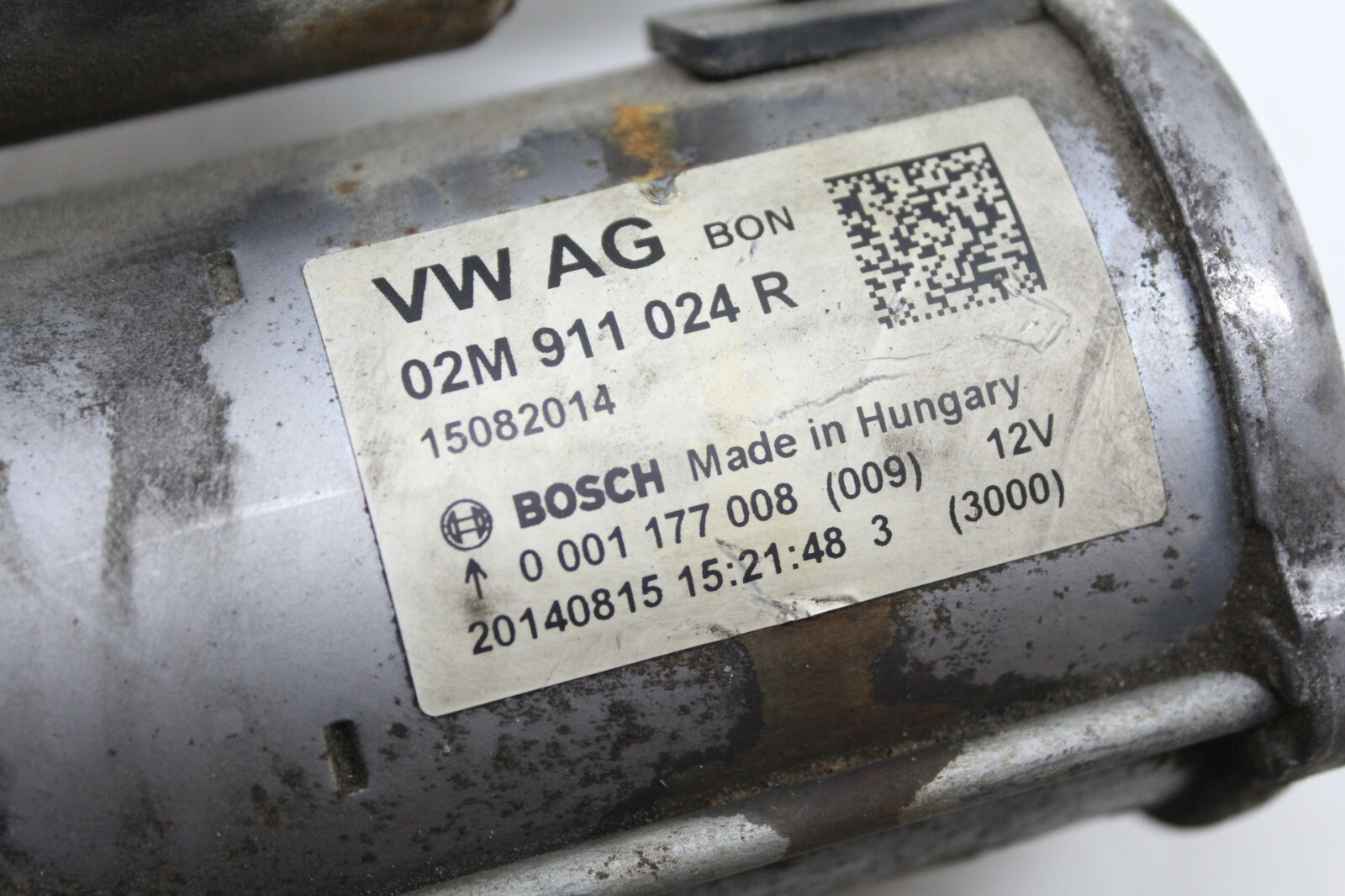 2015 VW JETTA BEETLE PASSAT 1.8 ENGINE STARTER MOTOR 02M 911 024 R OEM ...