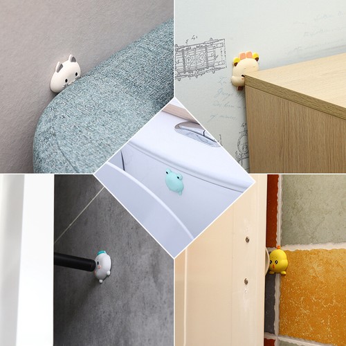 Cute Animal Silicone Door Handle Sticker Anti Bump Silicone Cushioning ...