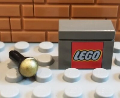 Lego Minifigure Accessory Utensil Black Microphone With Gold Top | eBay