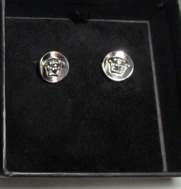 VERSACE - Sterling Silver Medusa Head Cufflinks - in box | eBay
