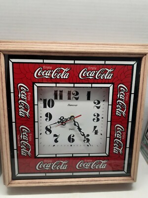 Hanover Coca-Cola Wall Clock - Excellent Condition- 14”x14” Works Great ...