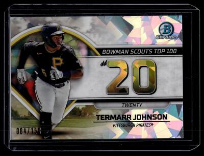 Termarr Johnson 2023 Bowman Chrome Atomic Refractor Card /150 #BTP-20 ...