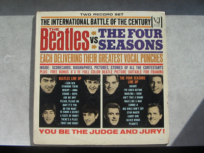 Beatles vs Four Seasons, VJ, DX30 1964 MONO Vinyl, Clean Scorecard (no ...