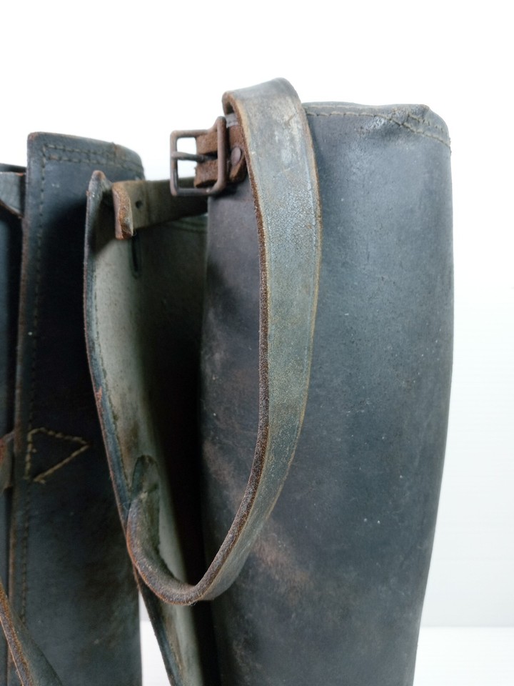 1926 LEATHER MILITARY SHIN GUARDS LEGGINGS GAITERS WORLD WAR 1 ERA | eBay