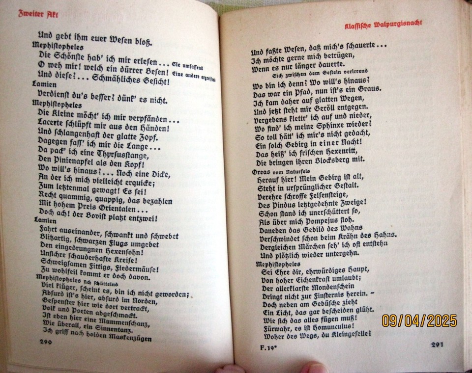Zwei alte Bücher Goethes Faust | eBay