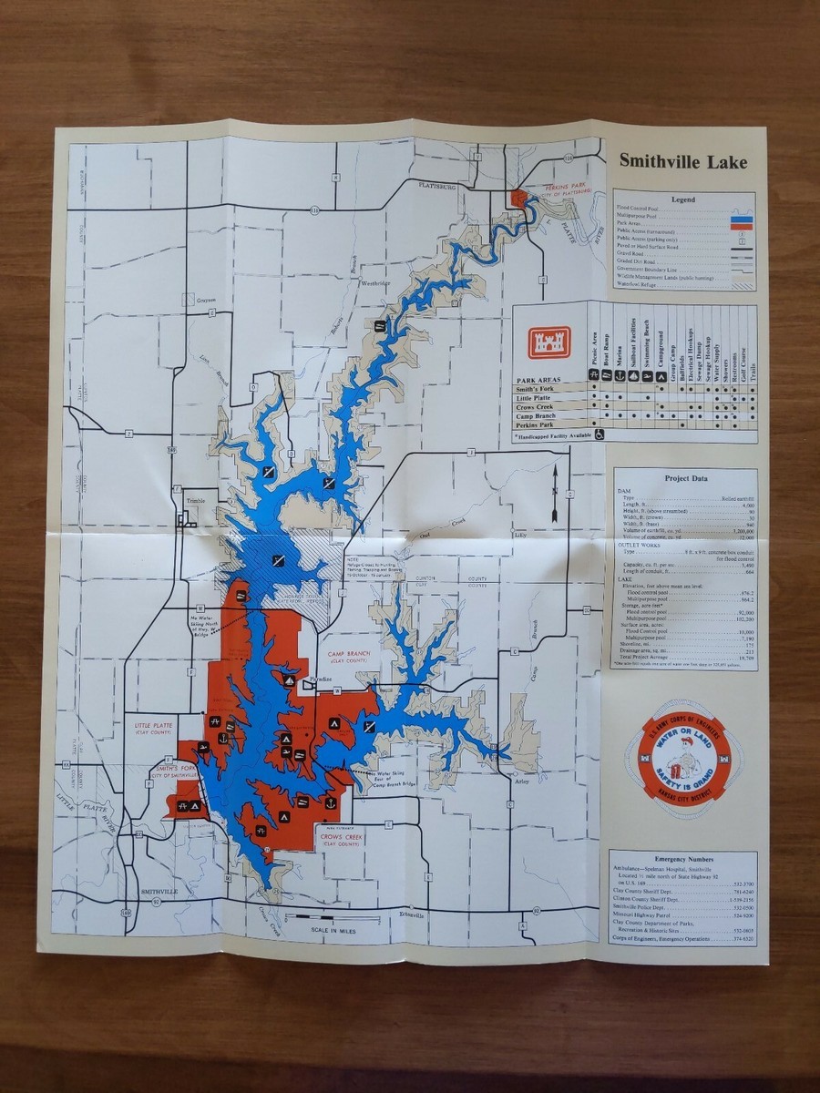 Old Smithville Lake Missouri Map