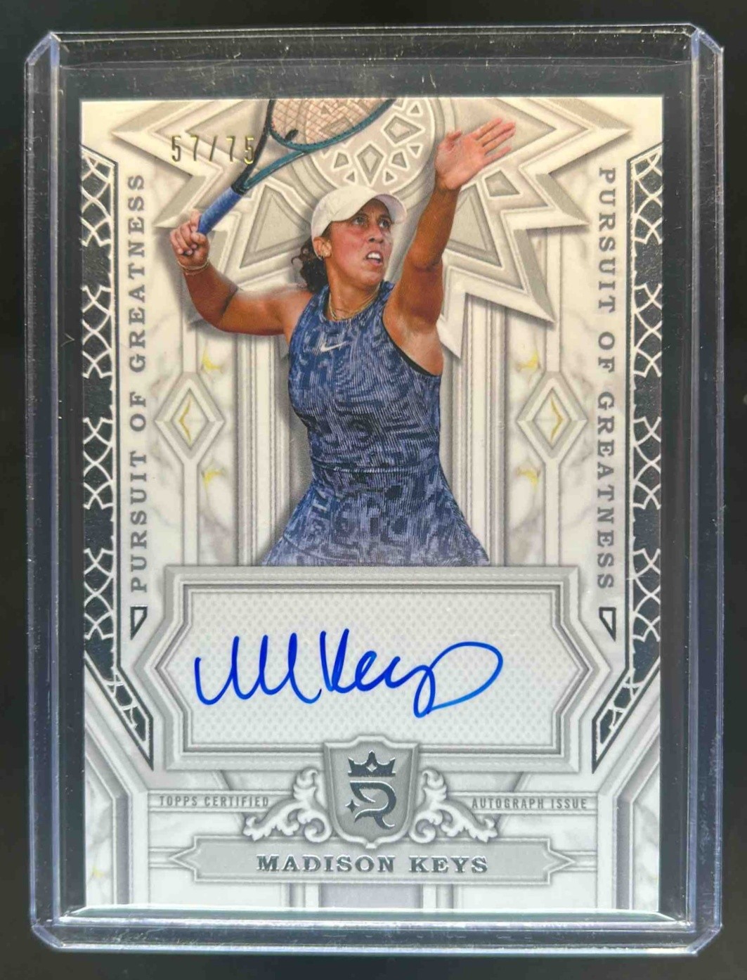 2024 Topps Royalty Madison Keys Pursuit of Greatness Signatures Auto ...