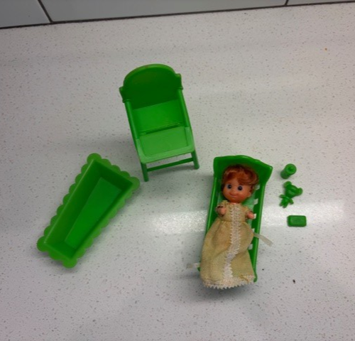 Mattel Sunshine Family Little Sweets-Redhead baby, nursery set #7258 | eBay