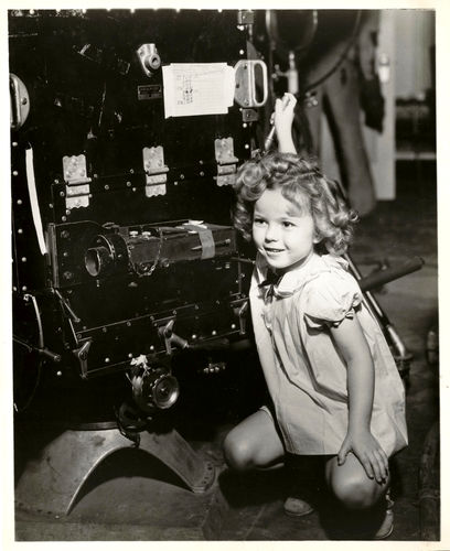 Vintage 1930's Candid Promo Photo Young Shirley Temple Behind the ...