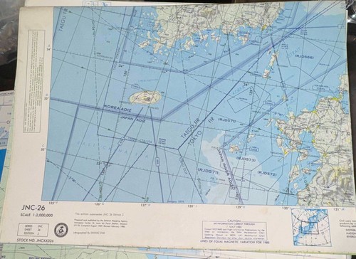 JNC-26 Jet Navigation Chart 1989 Aeronautical Map DMA | eBay