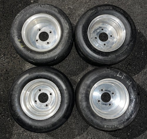(4) Mini Cup Hoosier Tires On 8x6 Wheels MC780 15.0/7.0-8 USED | eBay