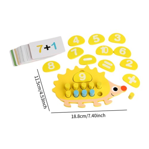 Math Toys Addition Subtraction Teaching Aids Wooden Learning Counters ...